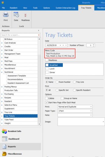 Activating Menus | Dietech