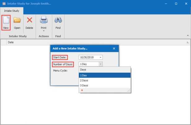 Intake Study | Dietech