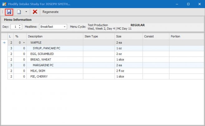 Intake Study | Dietech