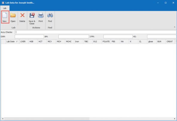 Lab Values Setup and Entry | Dietech