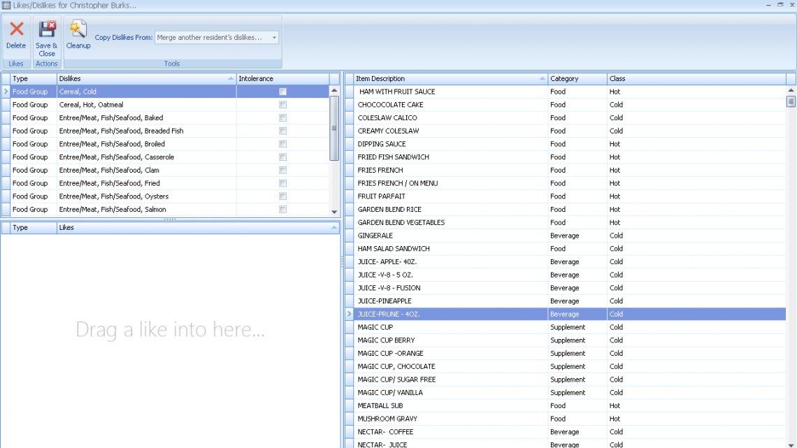 Likes Dislikes Lite | Dietech