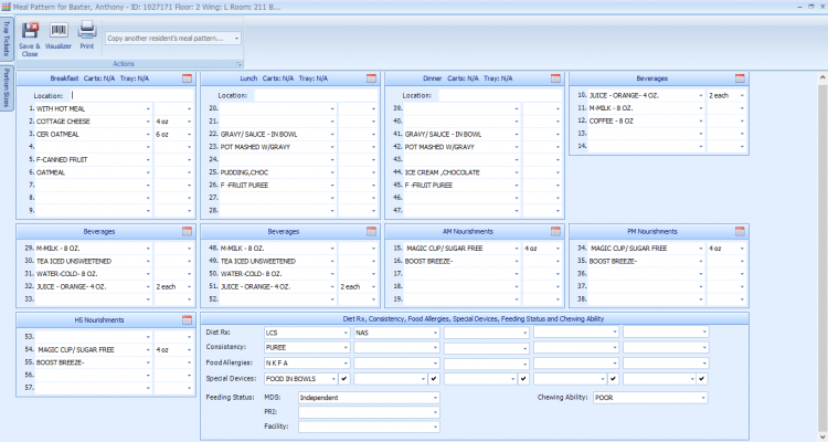 Meal Pattern Lite | Dietech