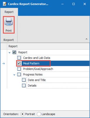Printing Multiple Meal Patterns | Dietech