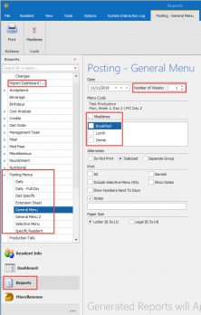 Printing Posting Menus | Dietech