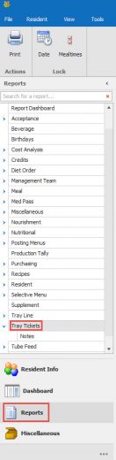 Printing Tray Tickets | Dietech