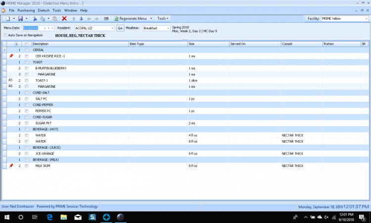 Selective Menu Prod | Dietech