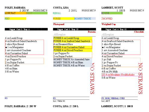 Tray Tickets Production | Dietech