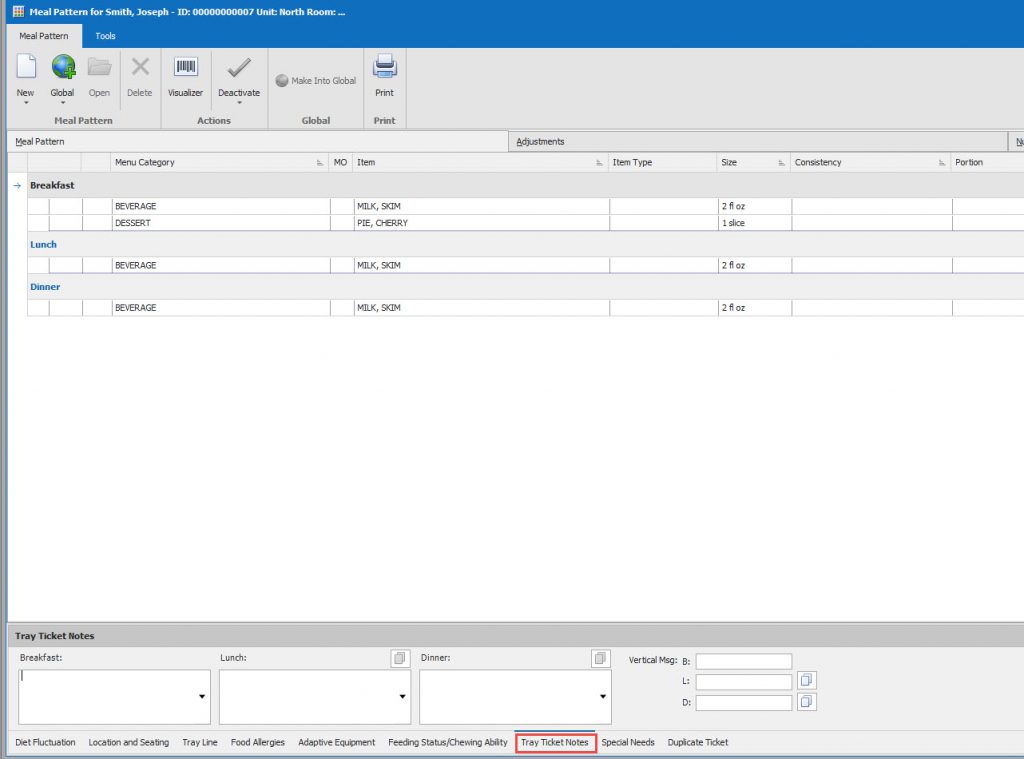 Entering Tray Ticket Notes, Duplicate Tickets | Dietech