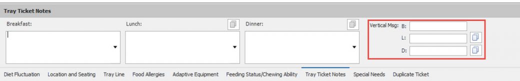 Entering Tray Ticket Notes, Duplicate Tickets | Dietech