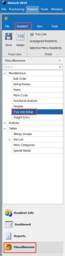 Tray Line Setup | Dietech